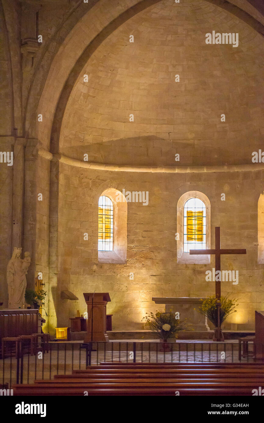 The Abbey of Sénanque,interior Stock Photo - Alamy