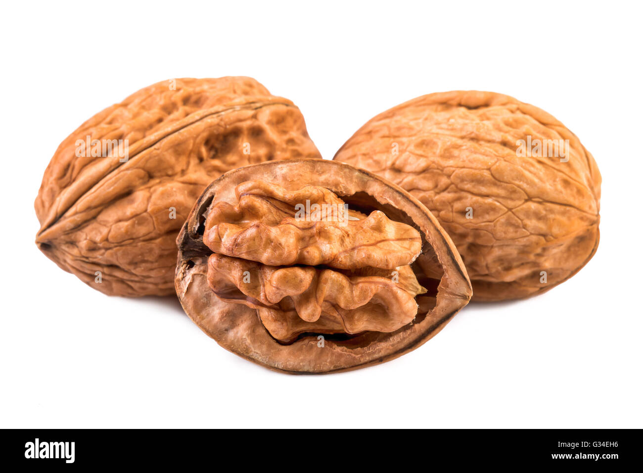 Group walnuts in white hi-res stock photography and images - Alamy
