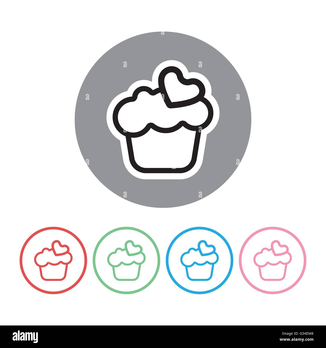 Pi symbol cake Stock Vector Images - Alamy