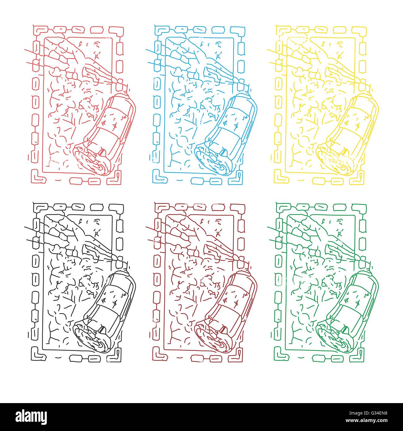 Paint splatter template outline Stock Vector Images - Alamy