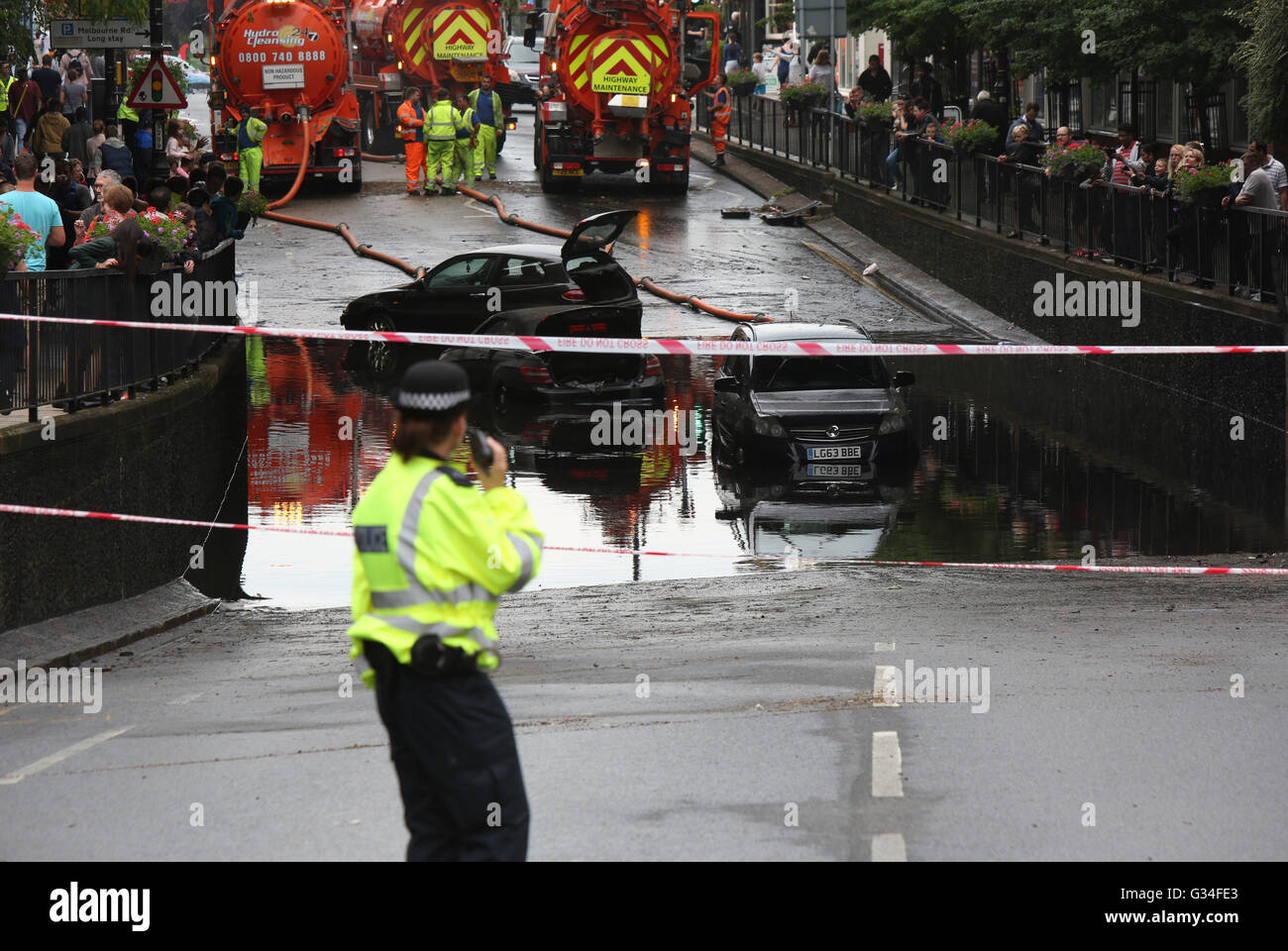 Wallington, Surrey, UK. 7th June 2016. Three people were trapped in ...