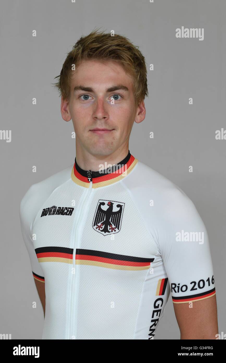 Badenweiler, Germany. 7th June, 2016. Track cyclist Theo Reinhardt ...