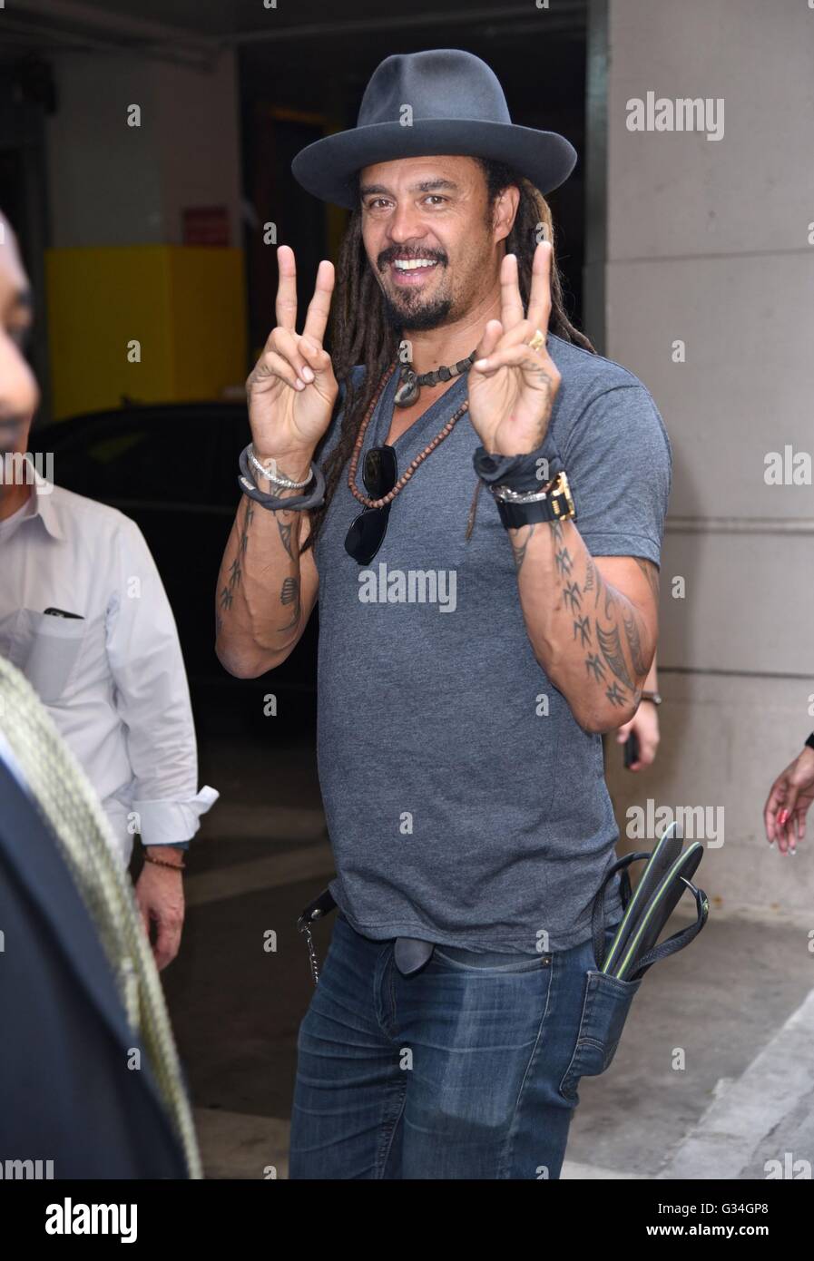 New York, NY, USA. 7th June, 2016. Michael Franti out and about for ...