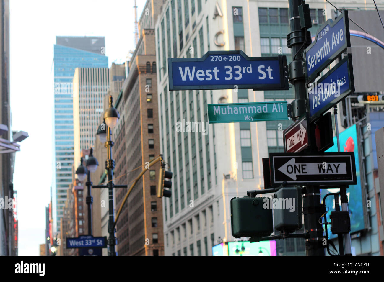 New York Street Renamed Muhammad Ali Way Stock Photo - Alamy