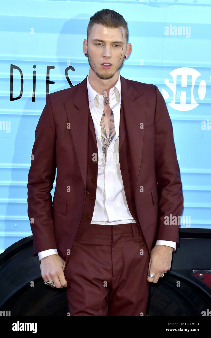 Richard Colson Baker / Machine Gun Kelly attends the premiere for ...