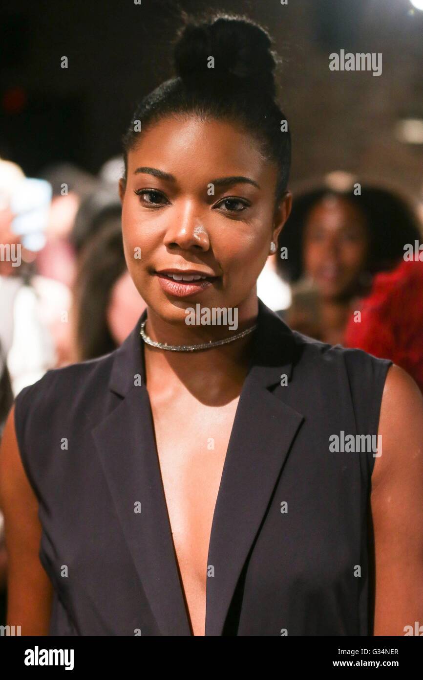New York, NY, USA. 7th June, 2016. Gabrielle Union on the runway for ...