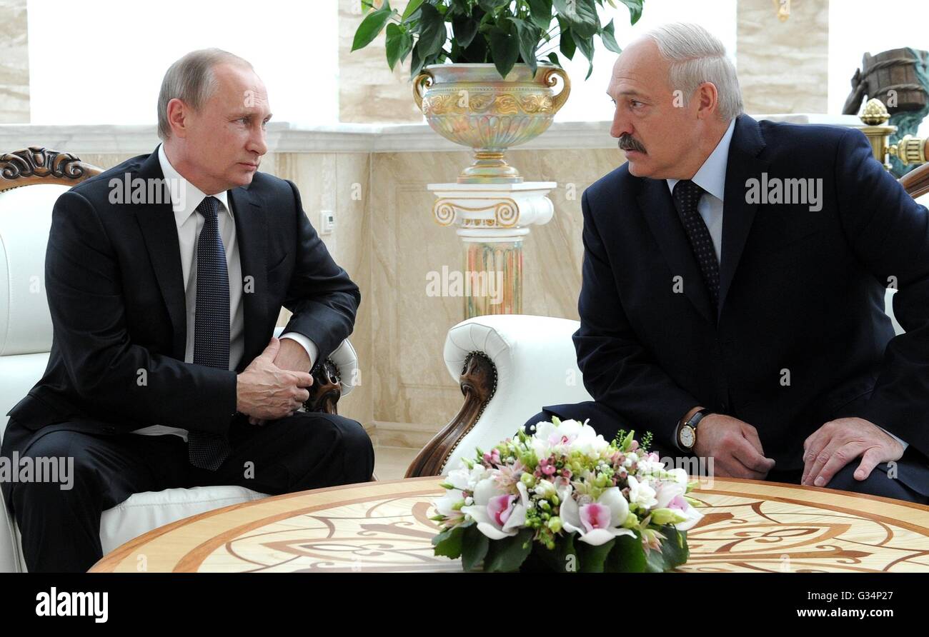 Russian President Vladimir Putin holds bilateral talks with Belarus ...