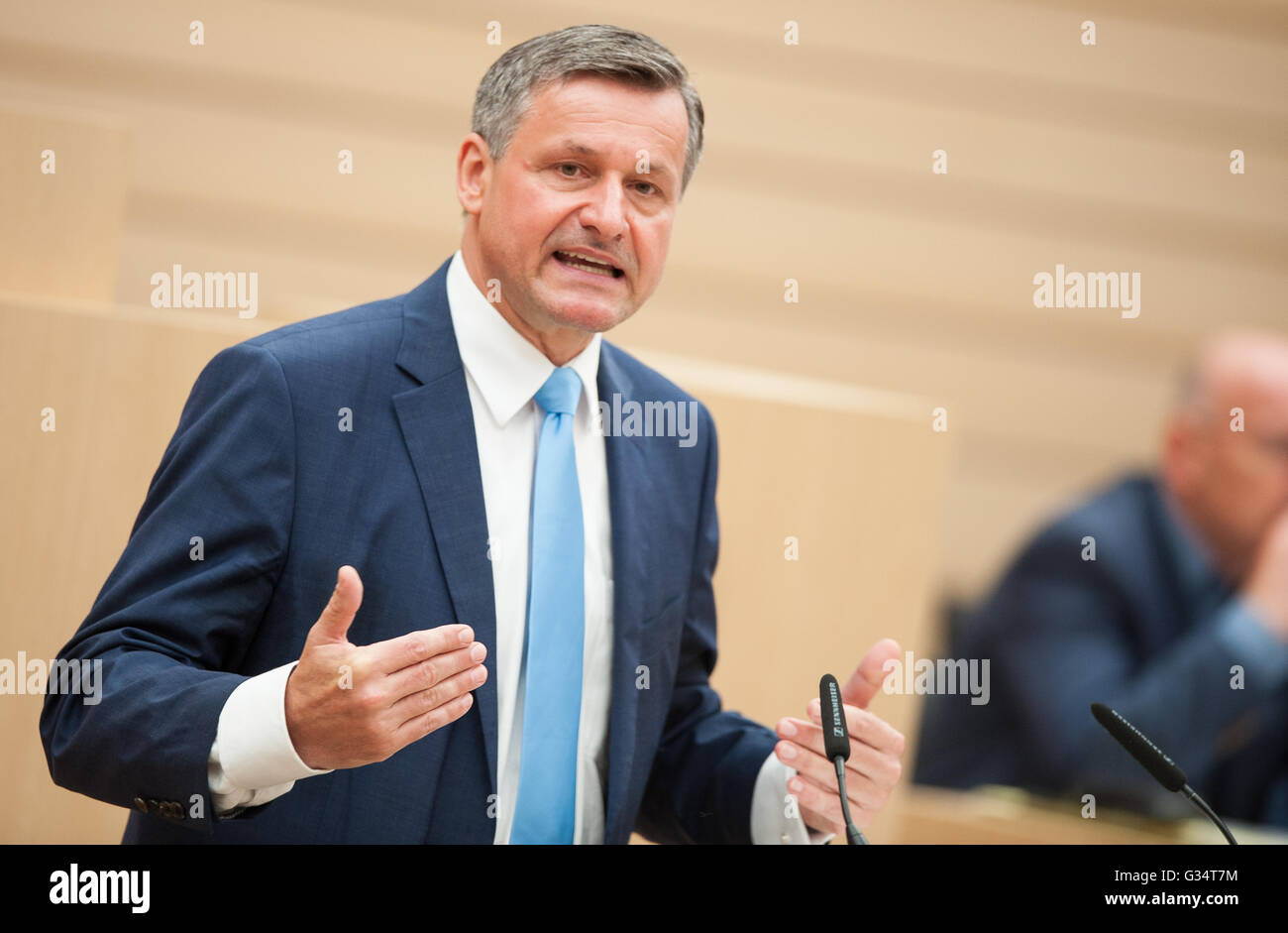 Stuttgart, Germany. 08th June, 2016. Hans-Ulrich Ruelke, leader of the ...