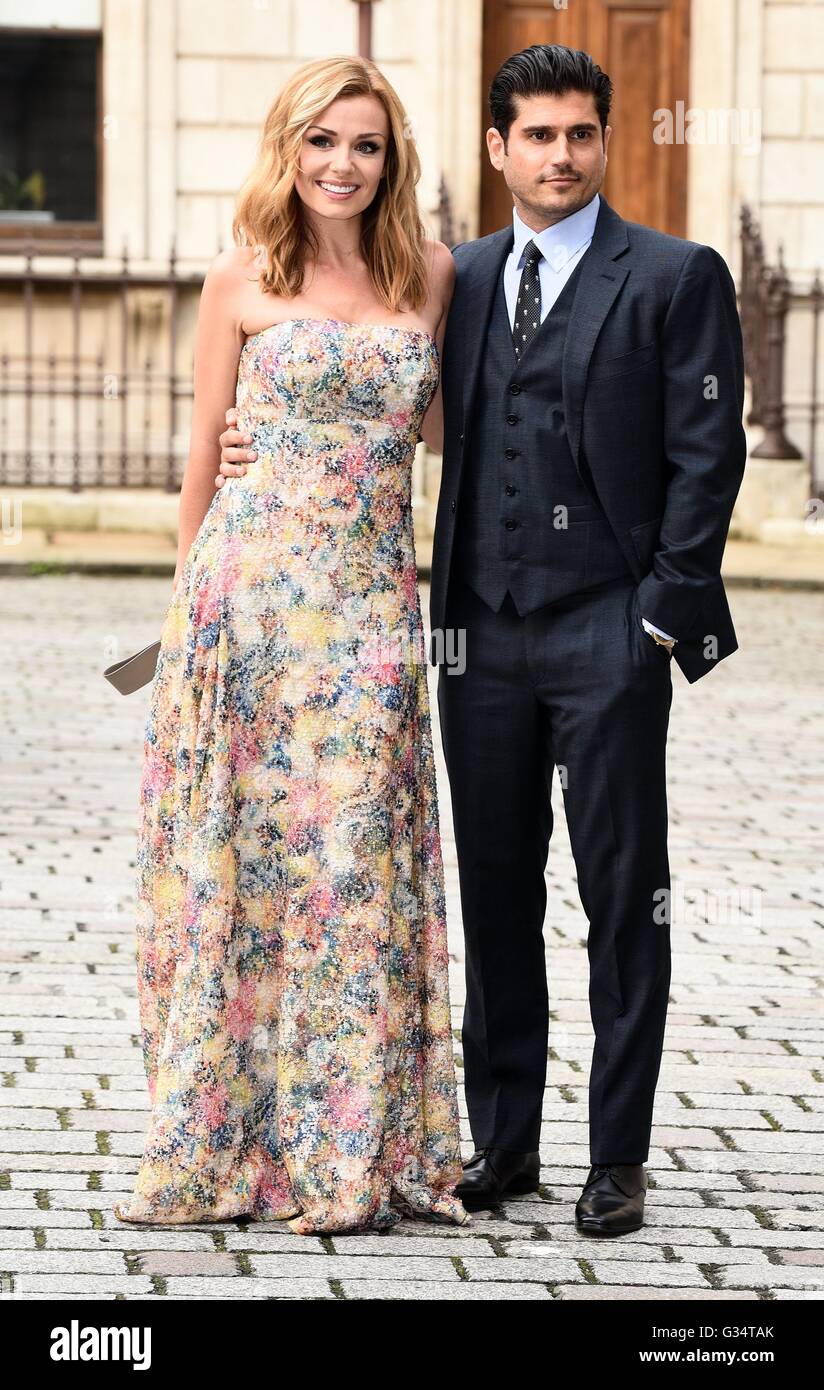 London, UK. Katherine Jenkins and Andrew Levitas at The Royal Academy ...