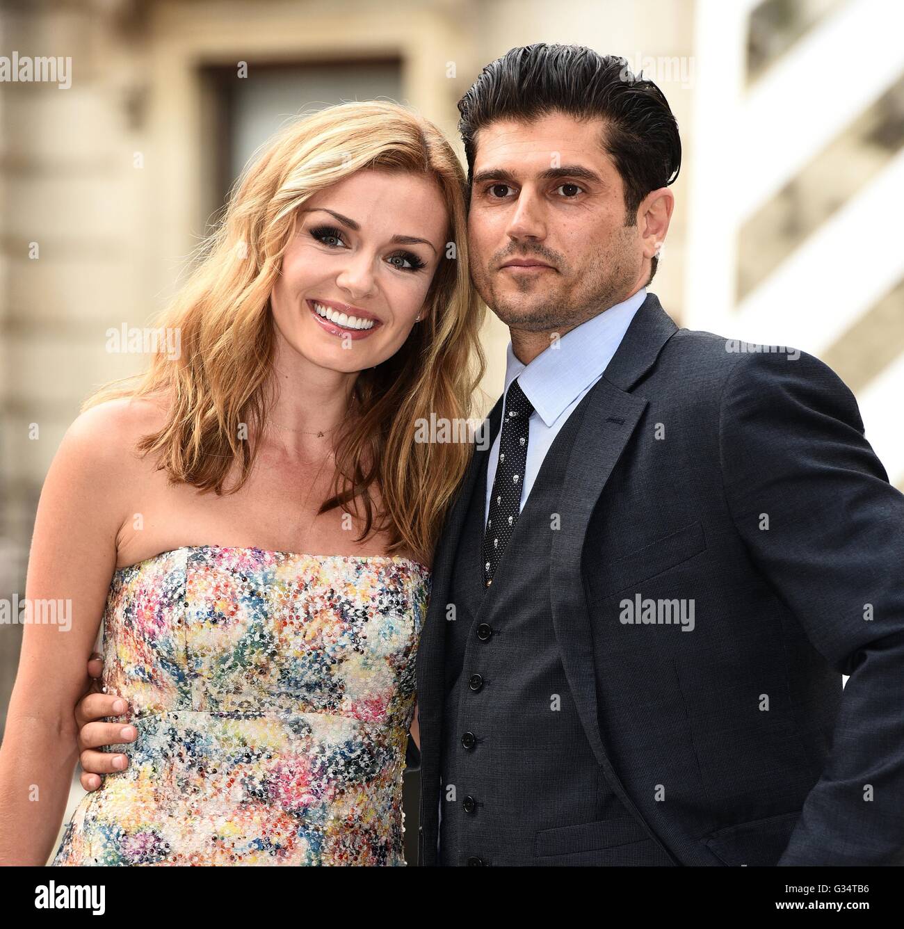London, UK. Katherine Jenkins and Andrew Levitas at The Royal Academy ...