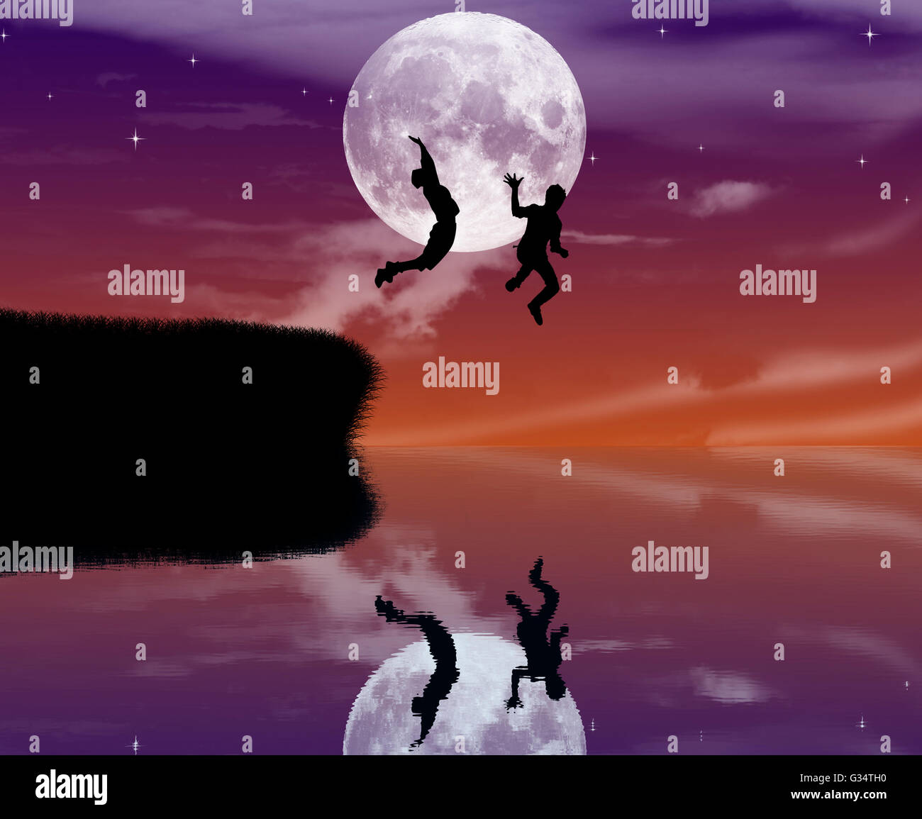 A moment when the children go out and have fun Stock Photo - Alamy