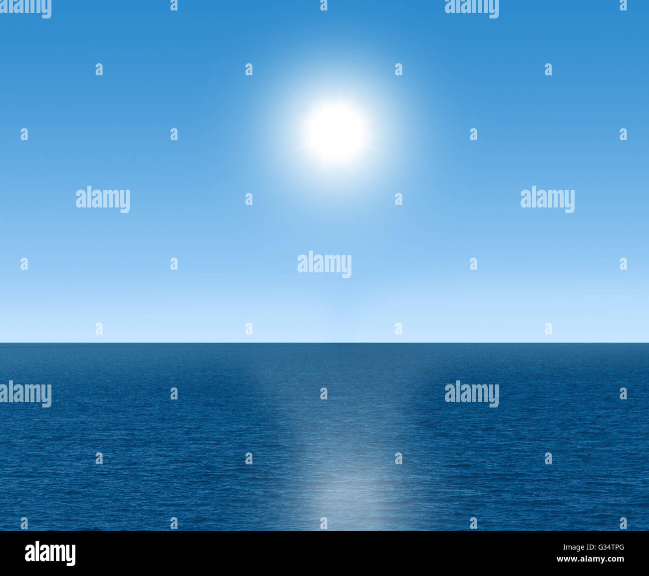 Sun and sea Summer time when we can see the combination of sun and the ...