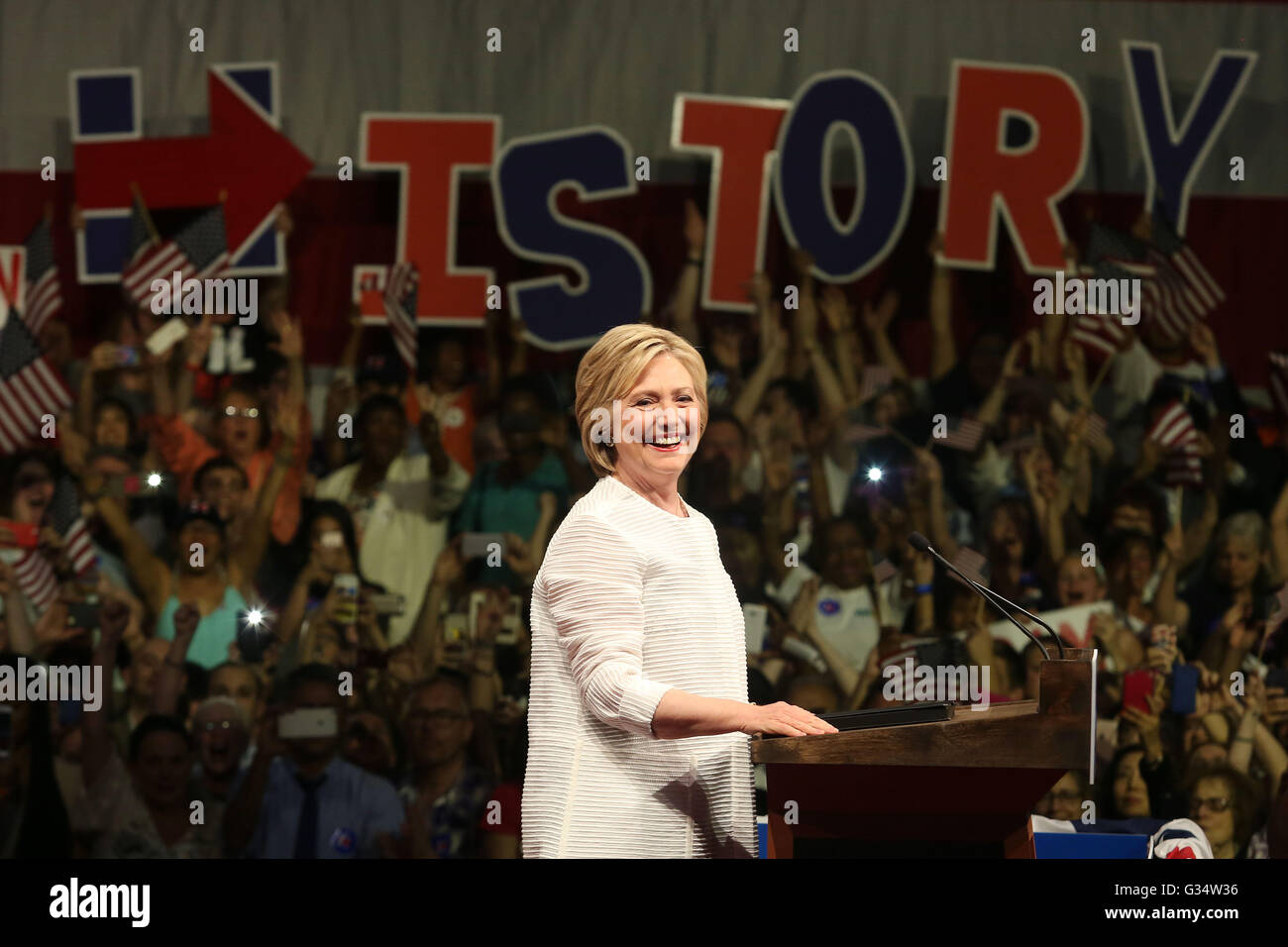 New York, NY, USA. 7th June, 2016. Democratic US presidential candidate ...
