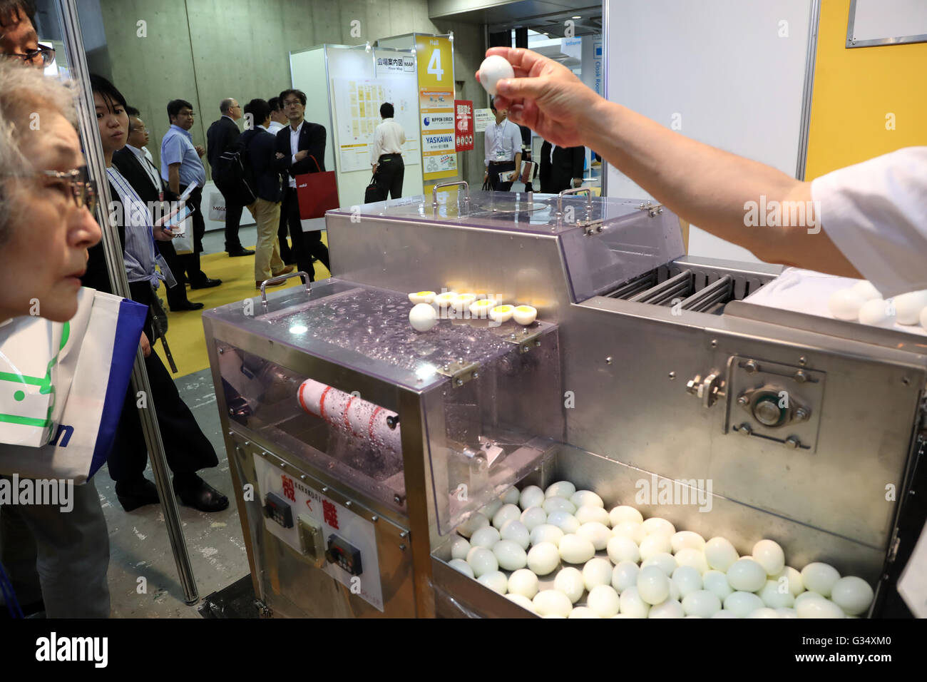 Tokyo, Japan. 8th June, 2016. Japanese food machinery maker EGG ...