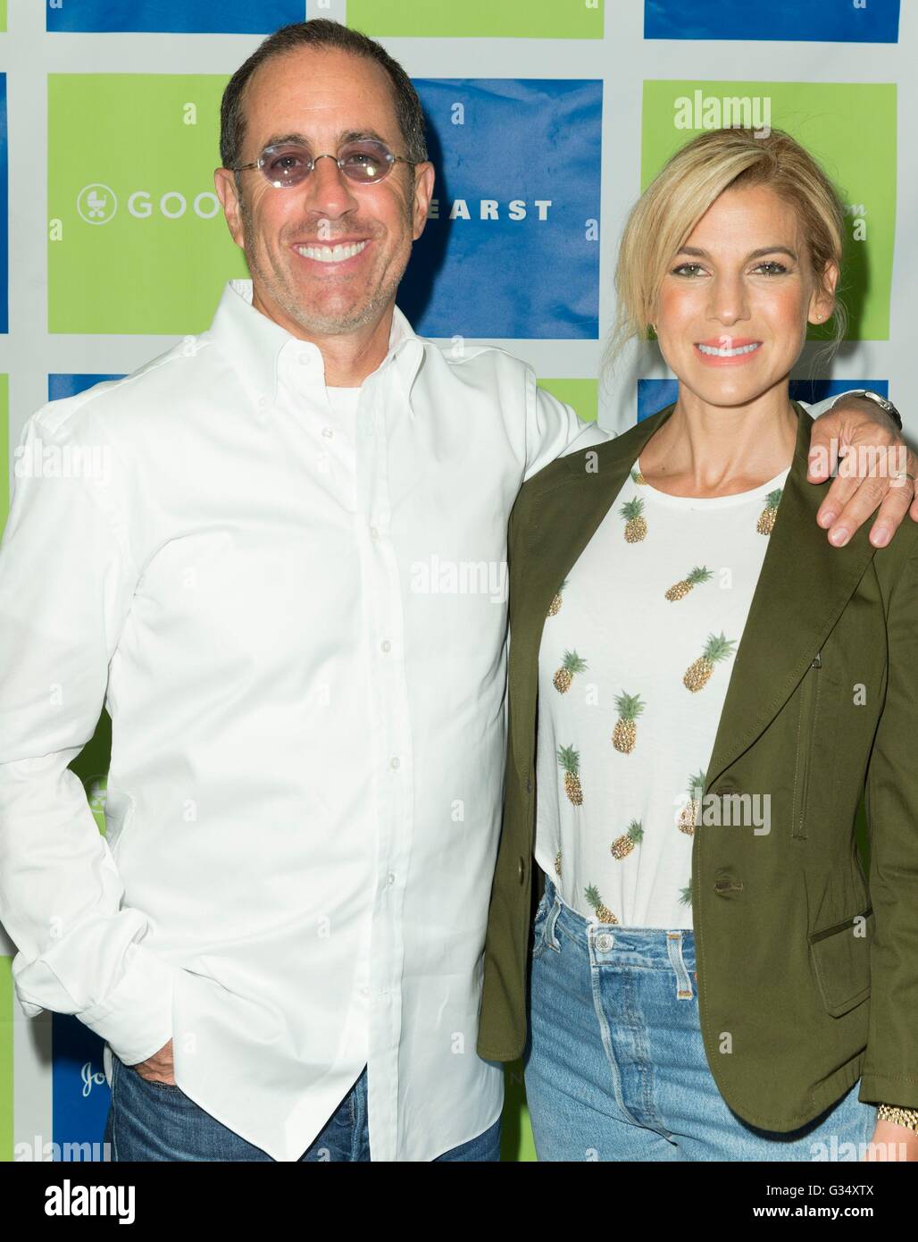 New York, NY, USA. 8th June, 2016. Jerry Seinfeld, Jessica Seinfeld at ...