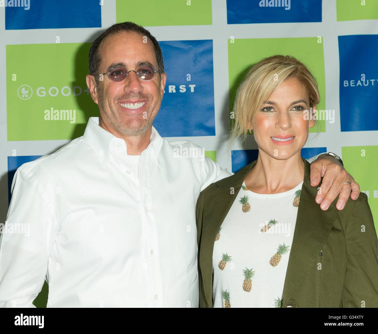 New York, NY, USA. 8th June, 2016. Jerry Seinfeld, Jessica Seinfeld at ...