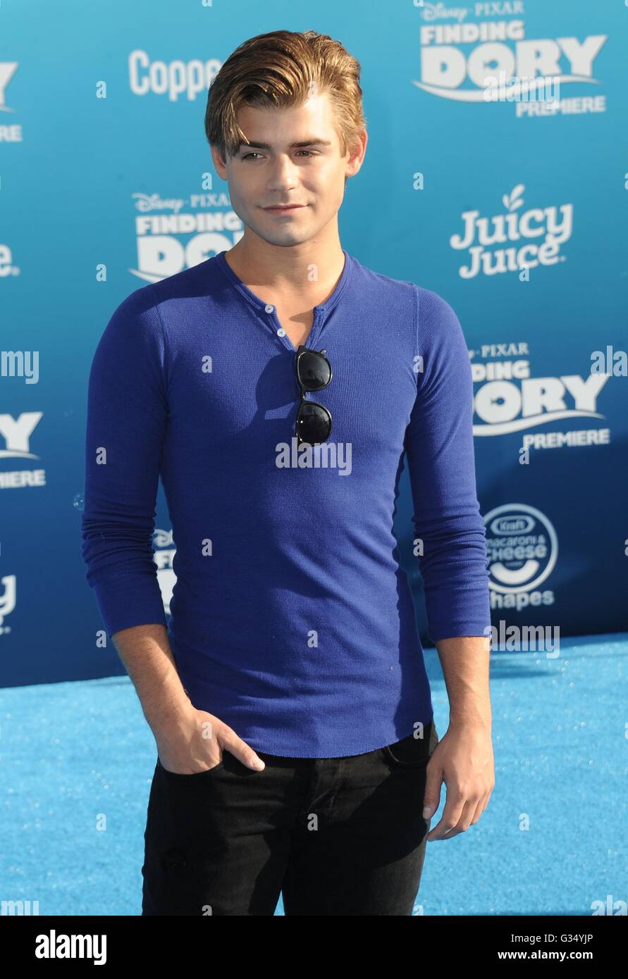 Los Angeles, CA, USA. 8th June, 2016. Garrett Clayton at arrivals for ...