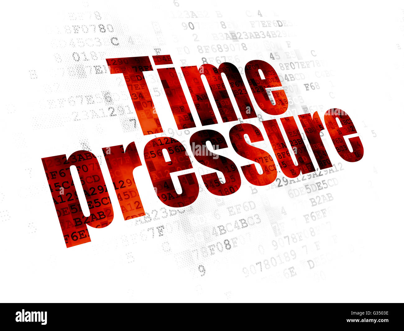 Timeline concept: Time Pressure on Digital background Stock Photo - Alamy