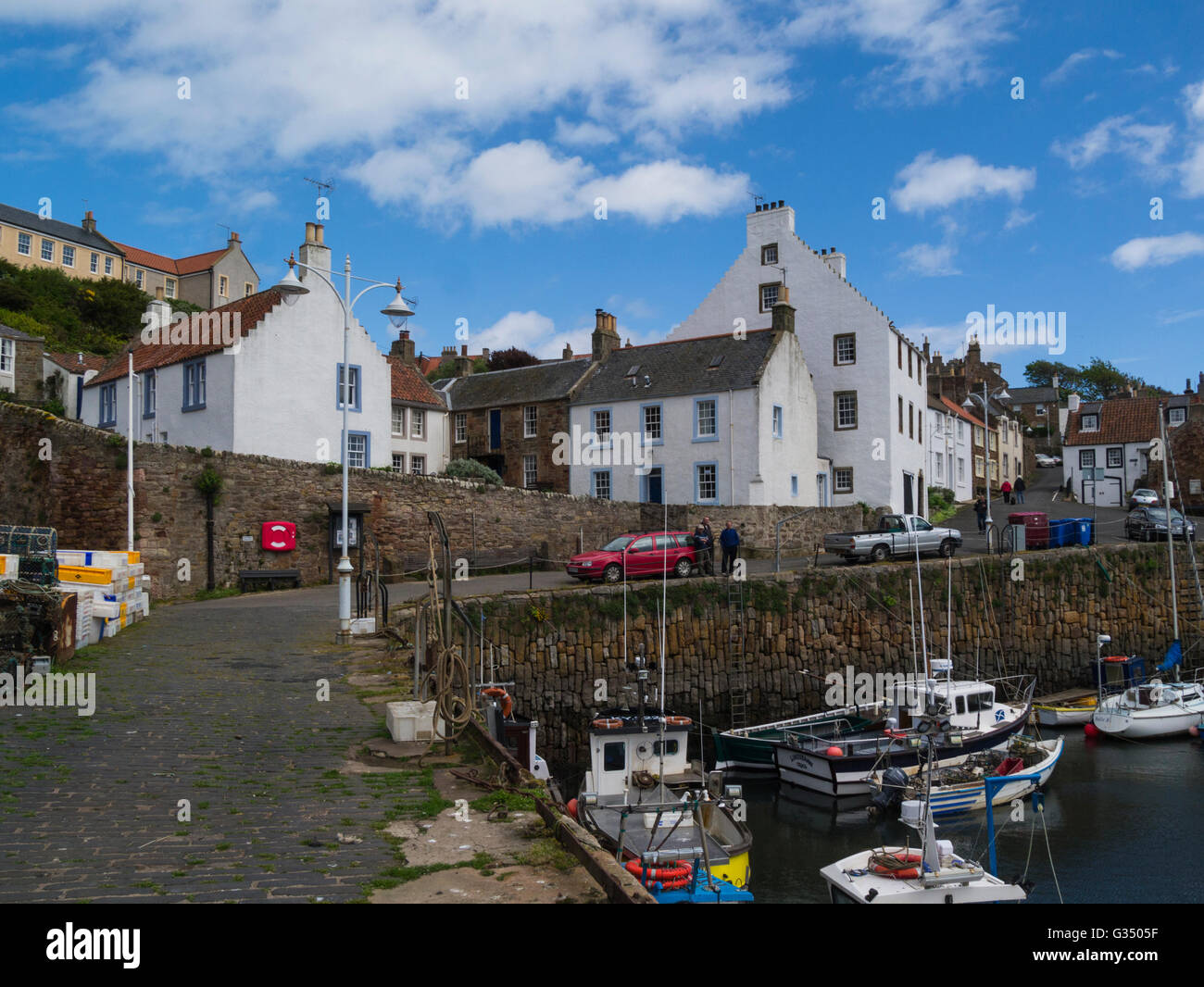 Harbour and Shoregate Street Crail Fife Scotland Stock Photo - Alamy
