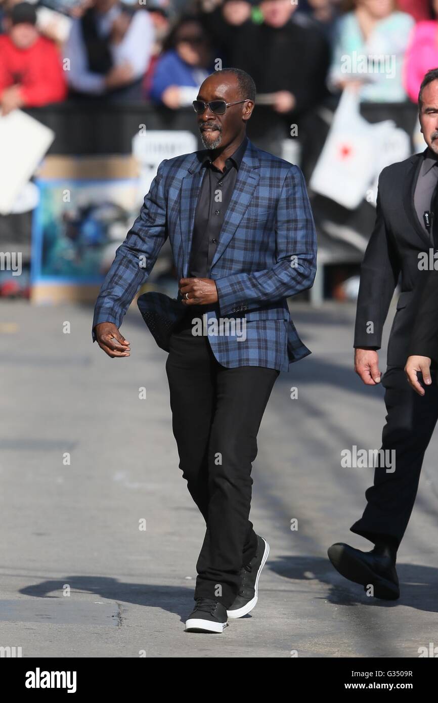Don Cheadle seen arriving at the ABC studios for Jimmy Kimmel Live ...