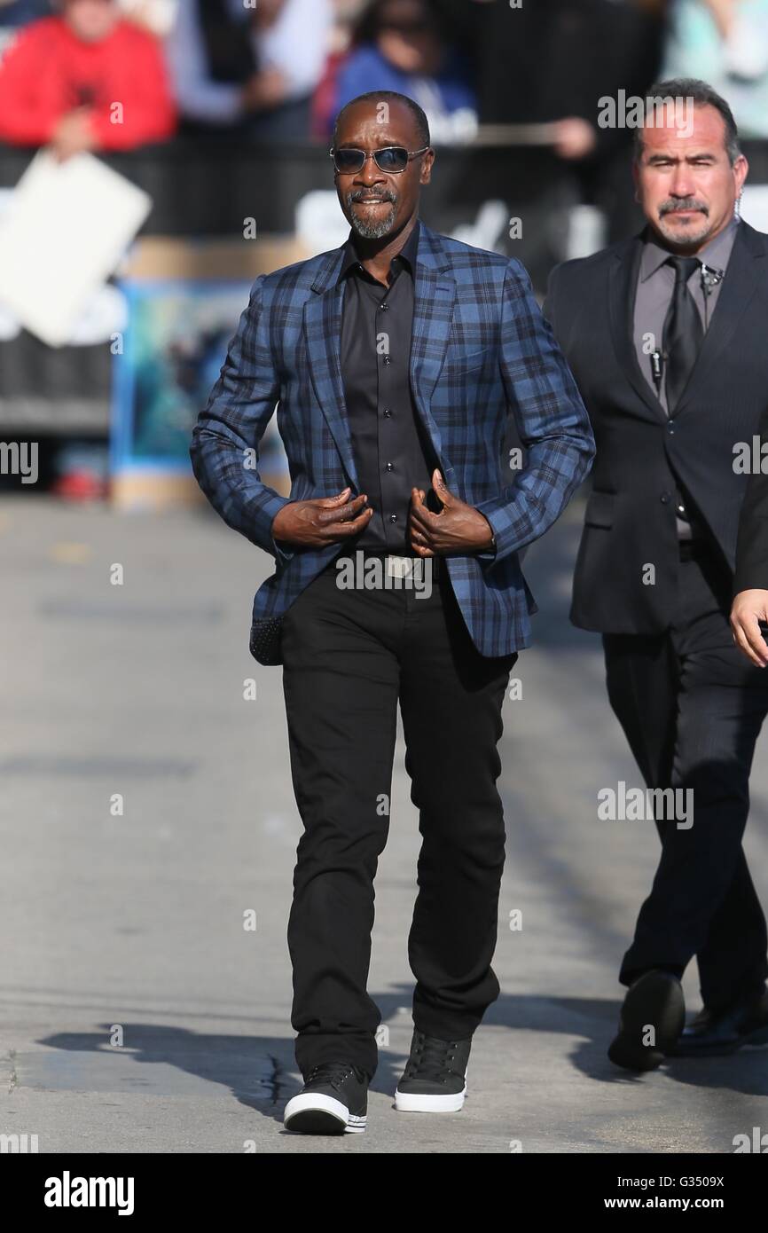 Don Cheadle seen arriving at the ABC studios for Jimmy Kimmel Live ...