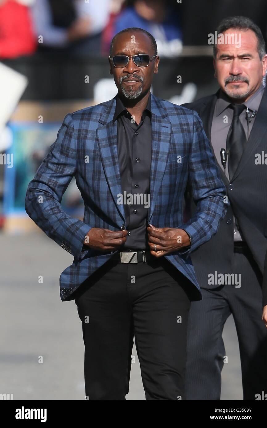 Don Cheadle seen arriving at the ABC studios for Jimmy Kimmel Live ...