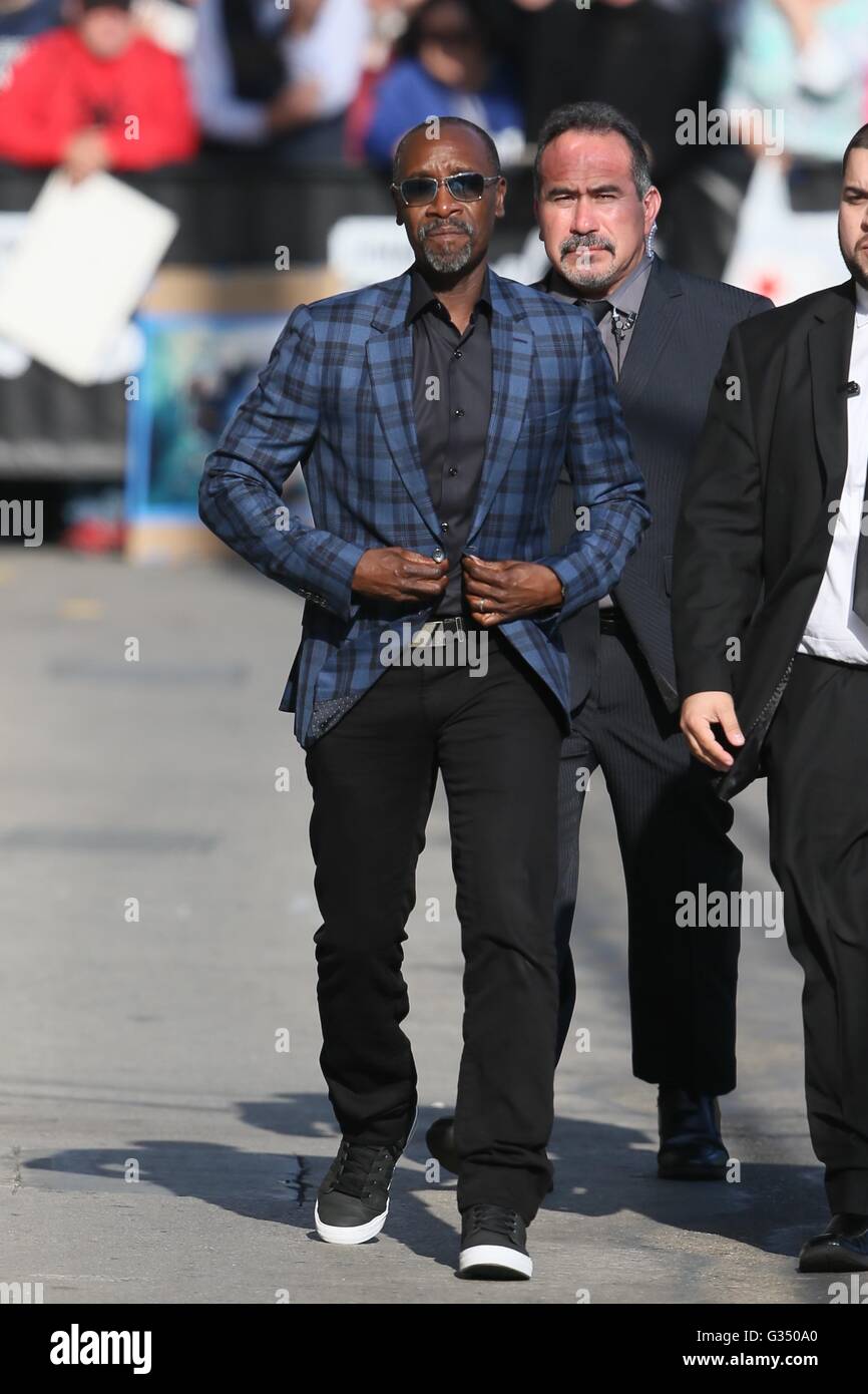 Don Cheadle seen arriving at the ABC studios for Jimmy Kimmel Live ...