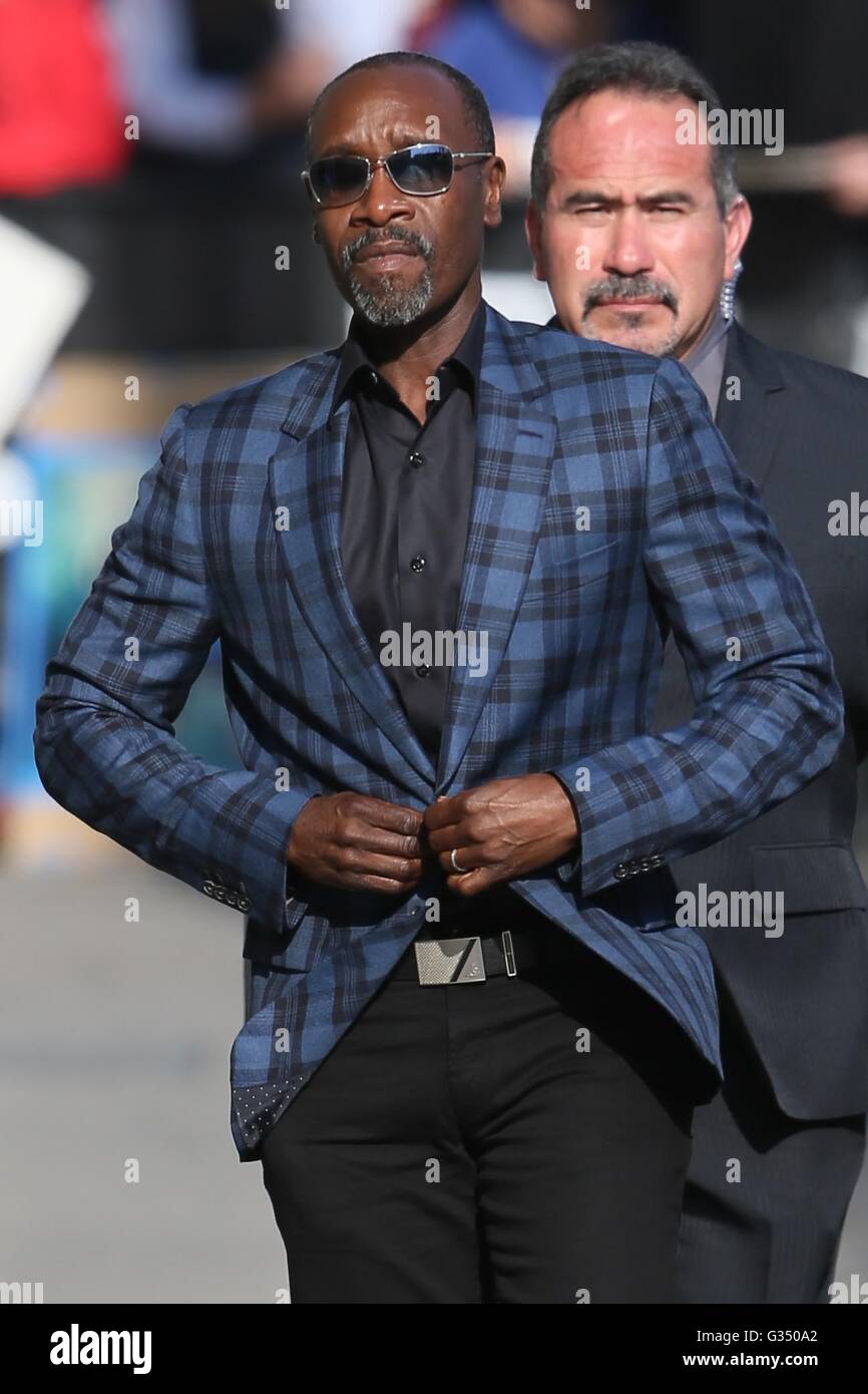 Don Cheadle seen arriving at the ABC studios for Jimmy Kimmel Live ...