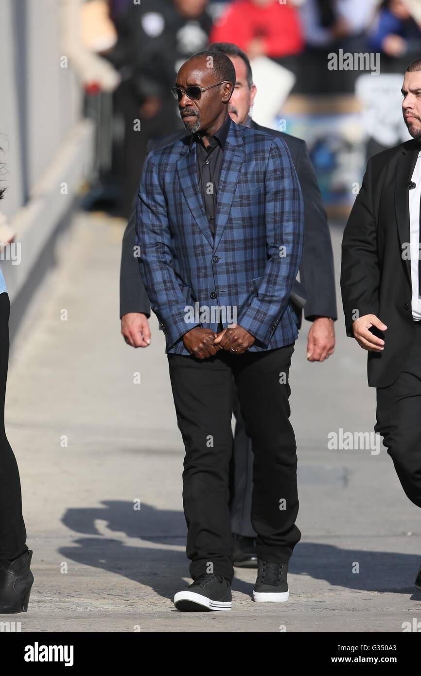 Don Cheadle seen arriving at the ABC studios for Jimmy Kimmel Live ...