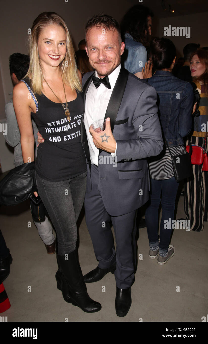 Celebrities attend Randall Slavin's 'Achromatic' Exhibit Opening at KM ...