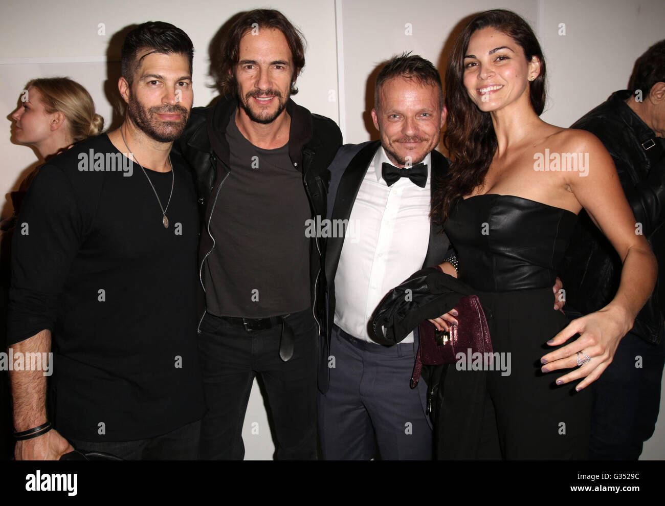 Celebrities attend Randall Slavin's 'Achromatic' Exhibit Opening at KM ...