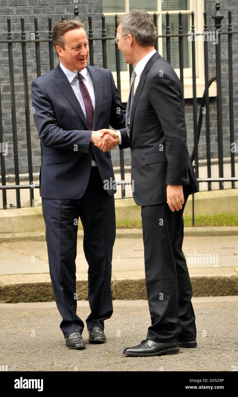 Prime Minister David Cameron welcomes NATO Secretary General Jens ...