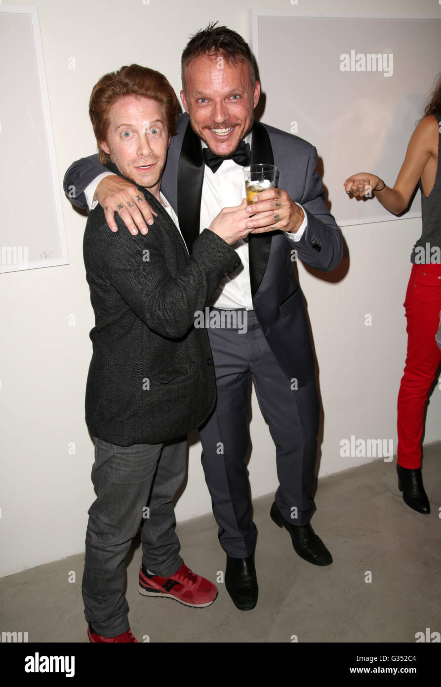Celebrities attend Randall Slavin's 'Achromatic' Exhibit Opening at KM ...