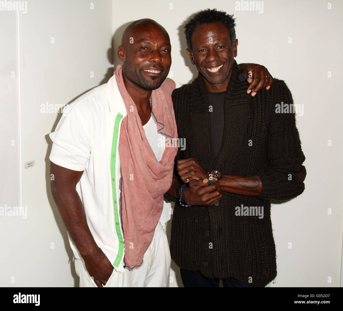 Celebrities attend Randall Slavin's 'Achromatic' Exhibit Opening at KM ...