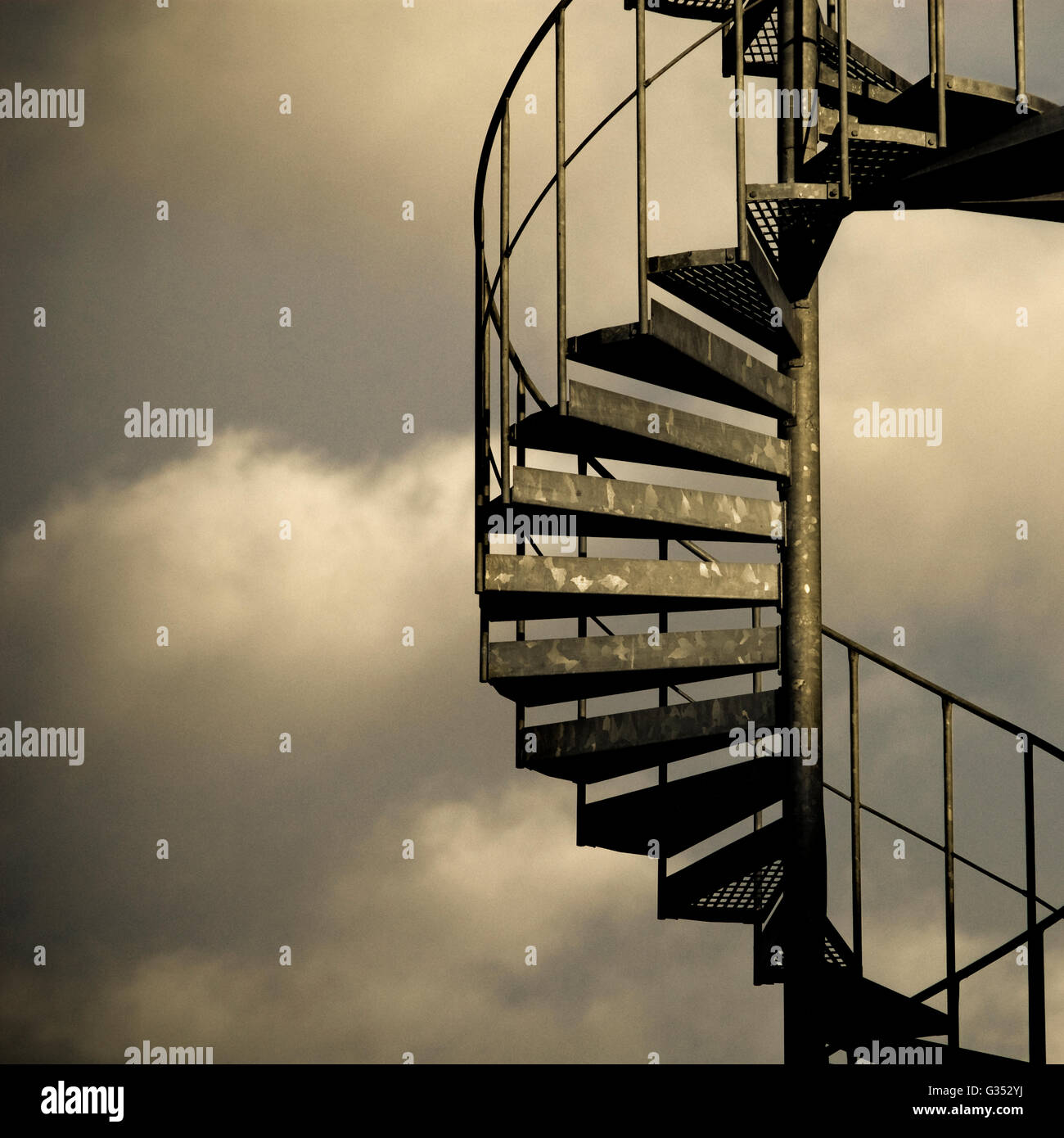 Stairway and sky Stock Photo - Alamy