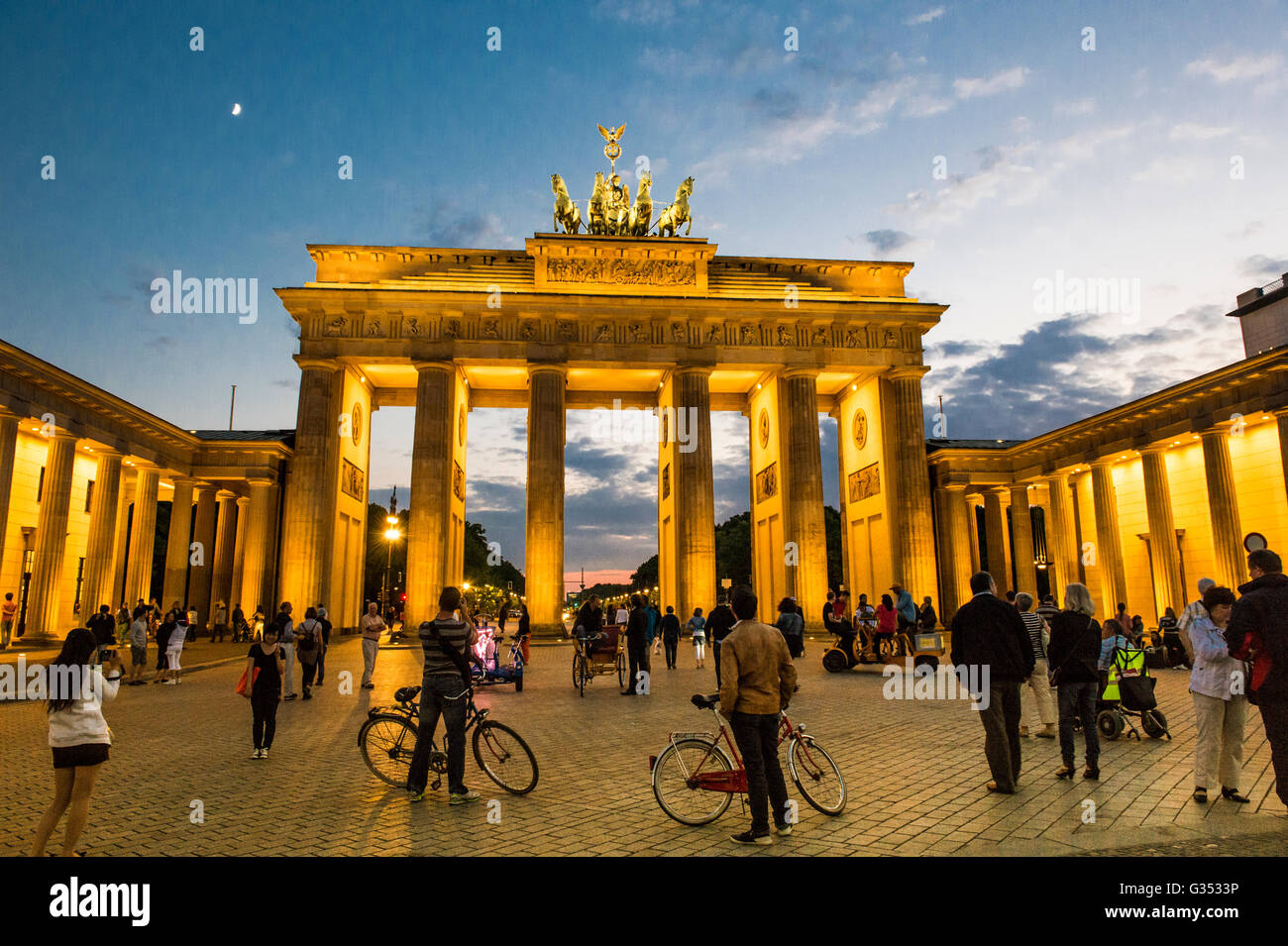 Brandenburg Gate at Pariser Platz square in Berlin Stock Photo - Alamy