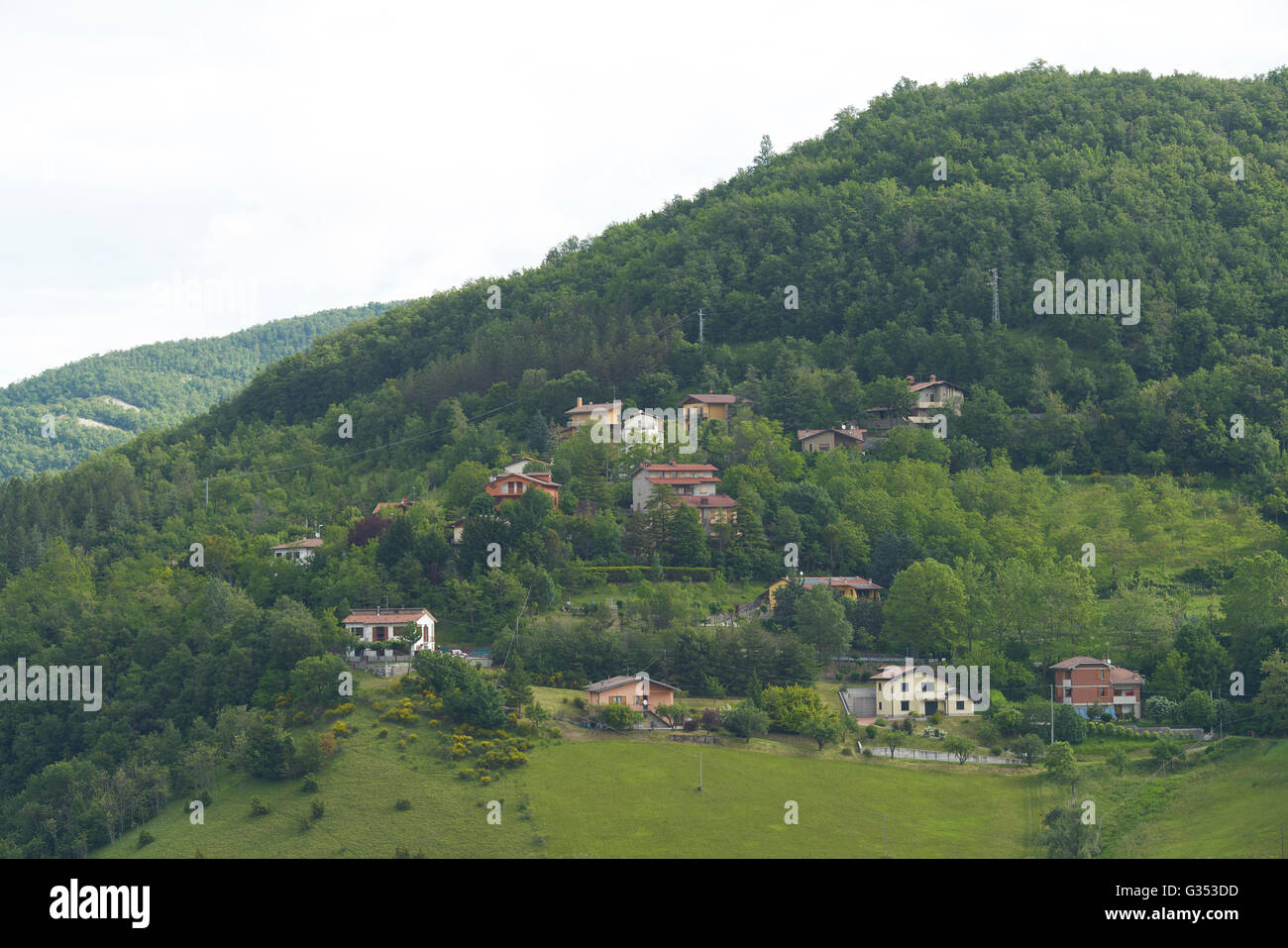 The village of Grizzana Morandi, in the Northern Italian countryside ...