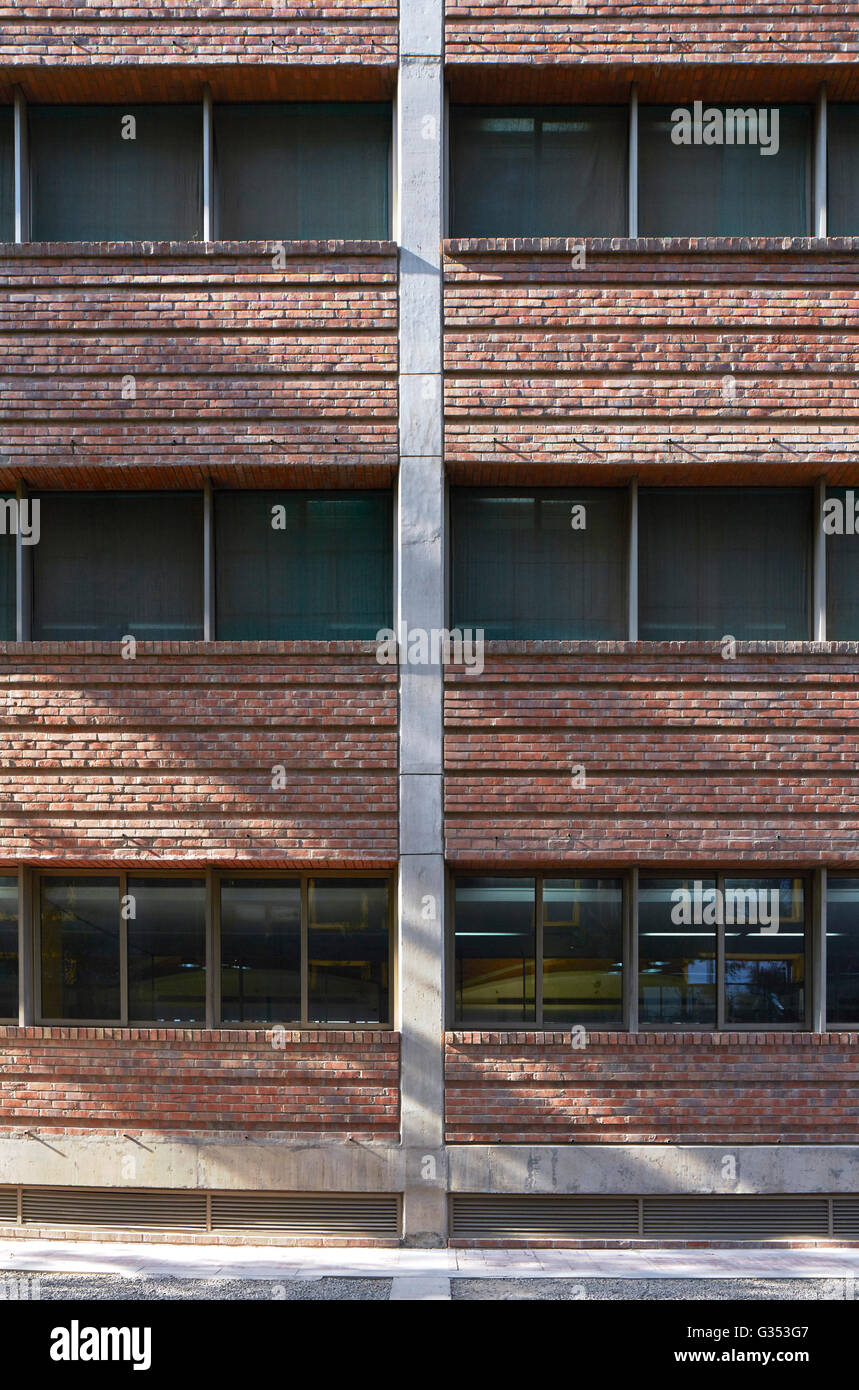 Brick detail. TrIburg HQ, Gurgaon, India. Architect: SPA Design , 2015 ...