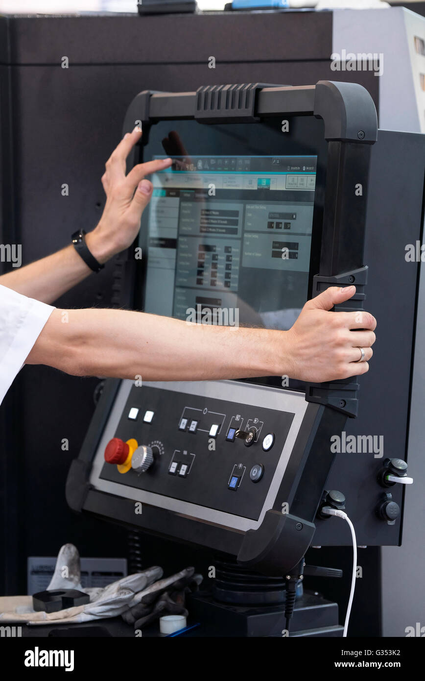 Cnc machine control panel hi-res stock photography and images - Alamy