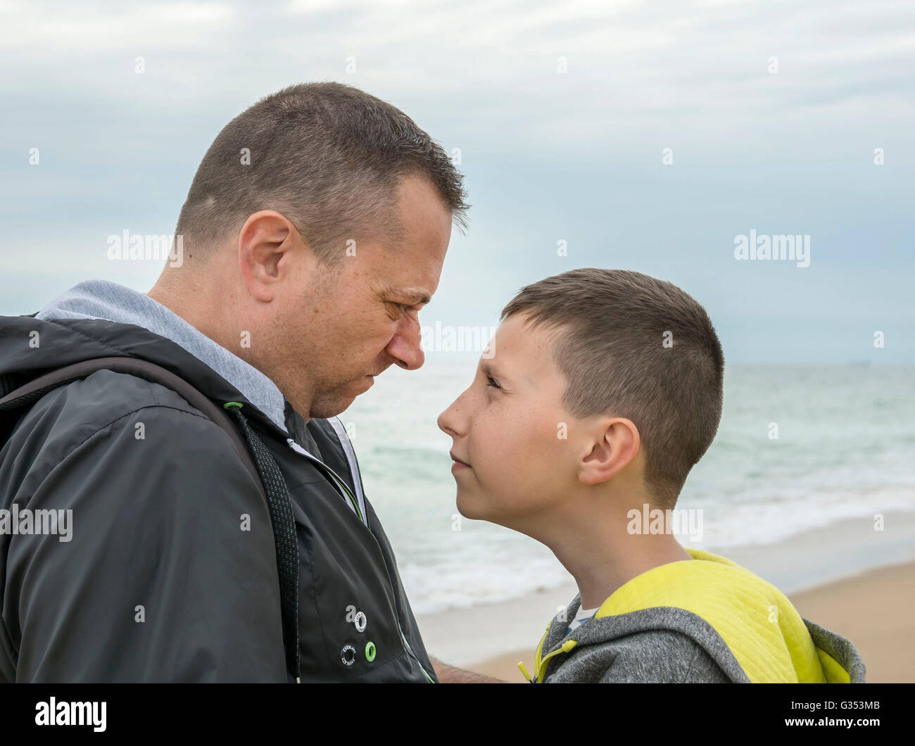 Father and son - people expression Stock Photo - Alamy