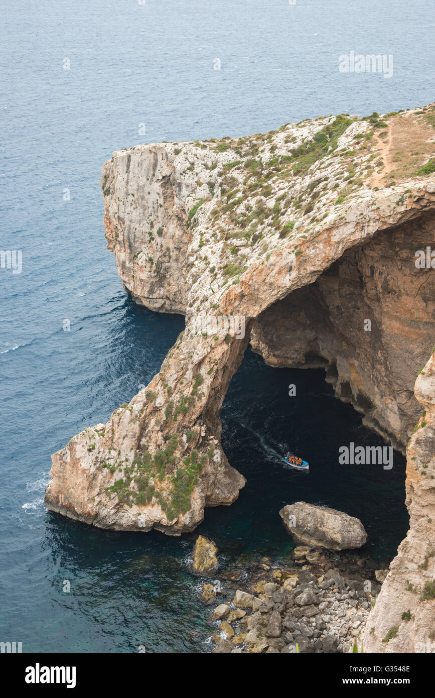 The Blue Grotto in Malta Stock Photo - Alamy