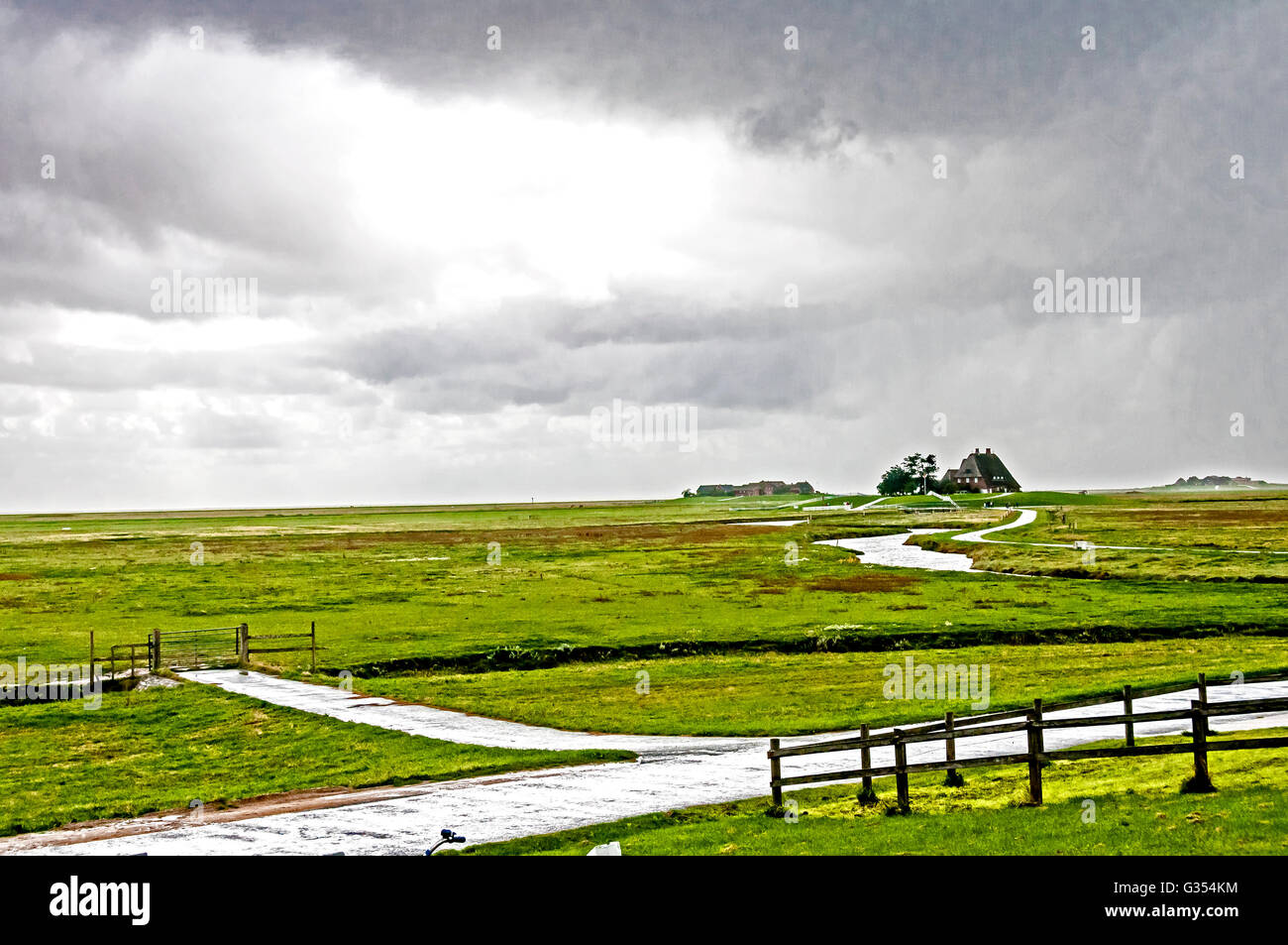 Hallig Hooge is one of many small islands on the west-coast of ...
