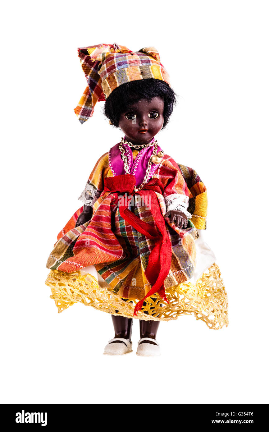 Vintage toy dark skinned girl hi-res stock photography and images - Alamy