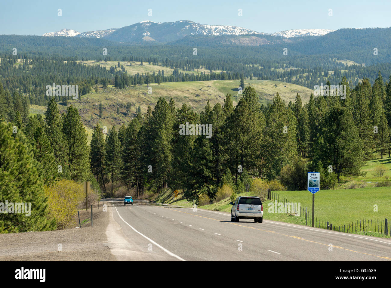 Hells Canyon Scenic Byway in Northeast Oregon Stock Photo - Alamy