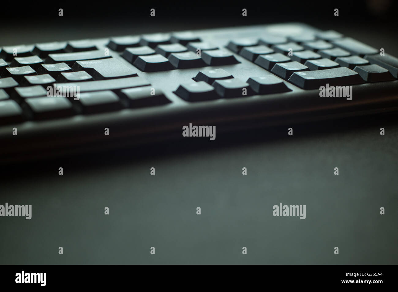 Computer keyboard background. Shallow DOF Stock Photo - Alamy