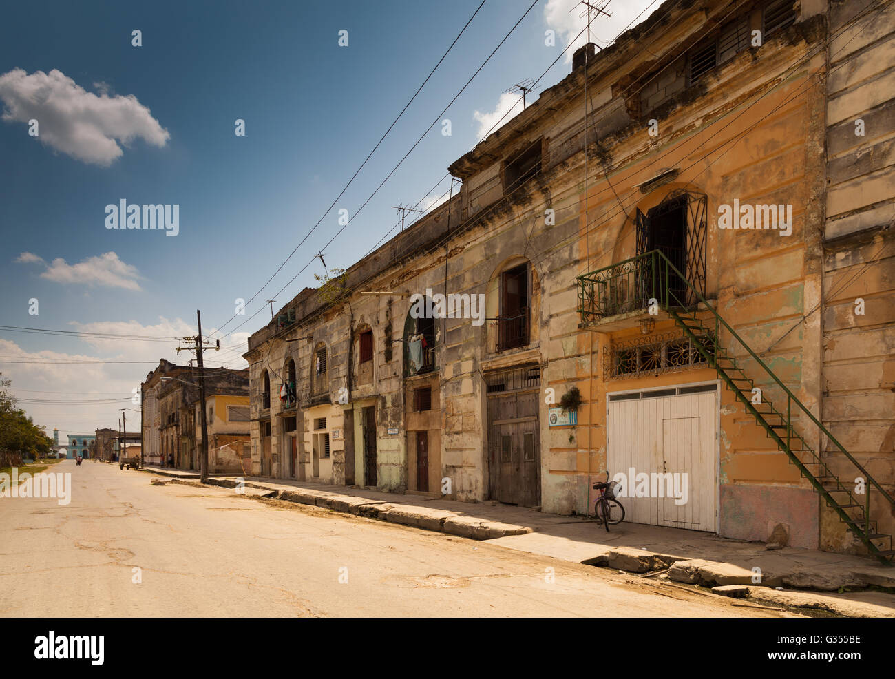 Old street in Colón, Cuba Stock Photo - Alamy