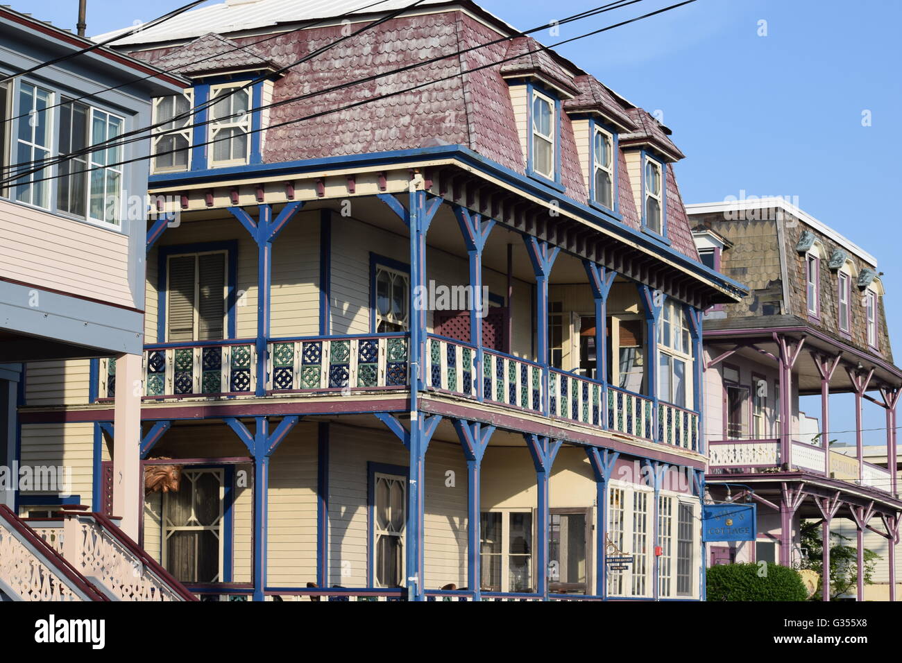Old bed and breakfast houses with character Stock Photo - Alamy