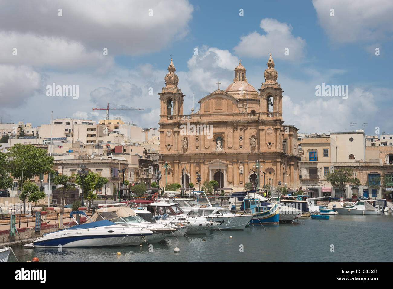 The msida marina in Malta Stock Photo - Alamy