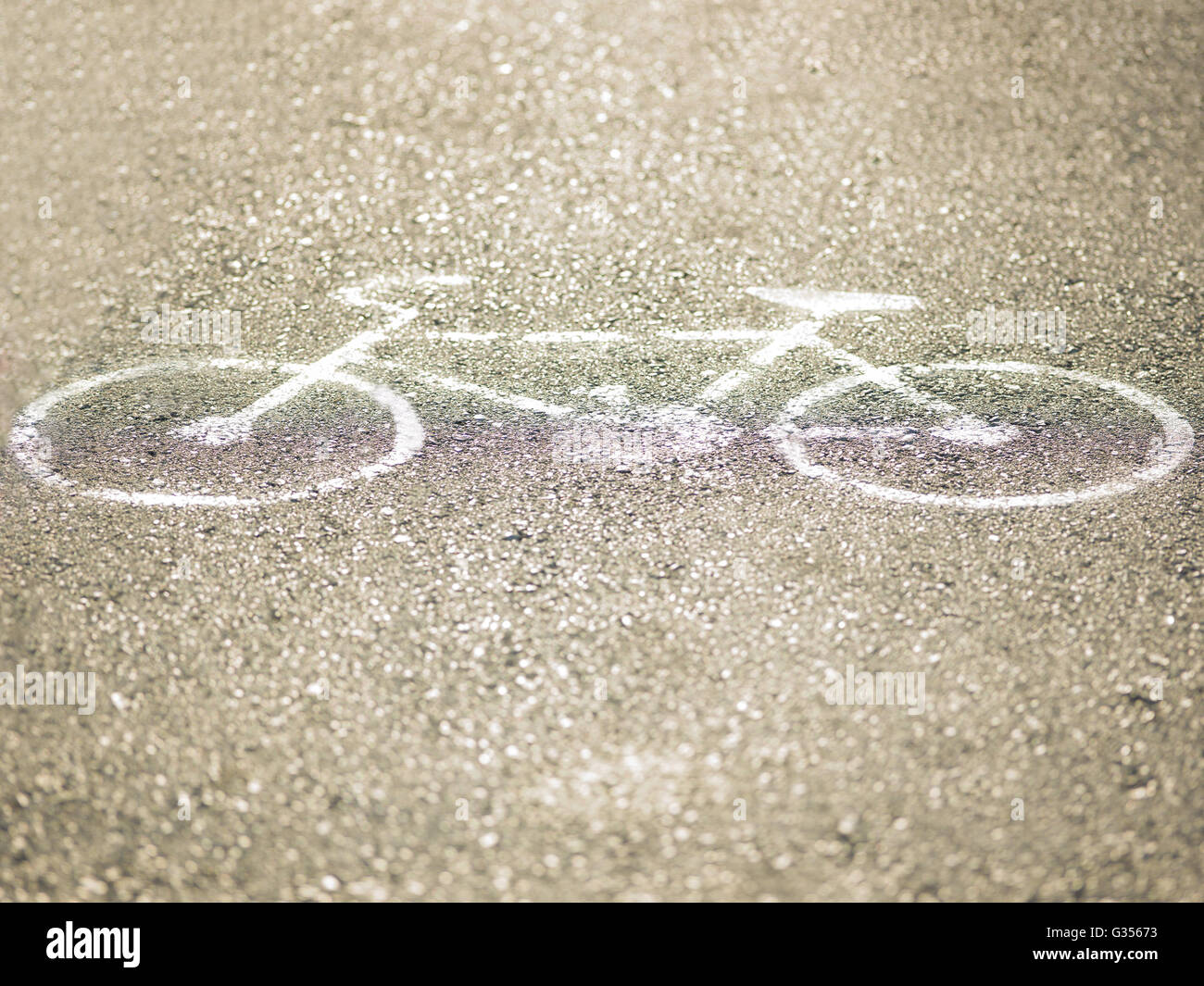 bycicle road sign Stock Photo - Alamy