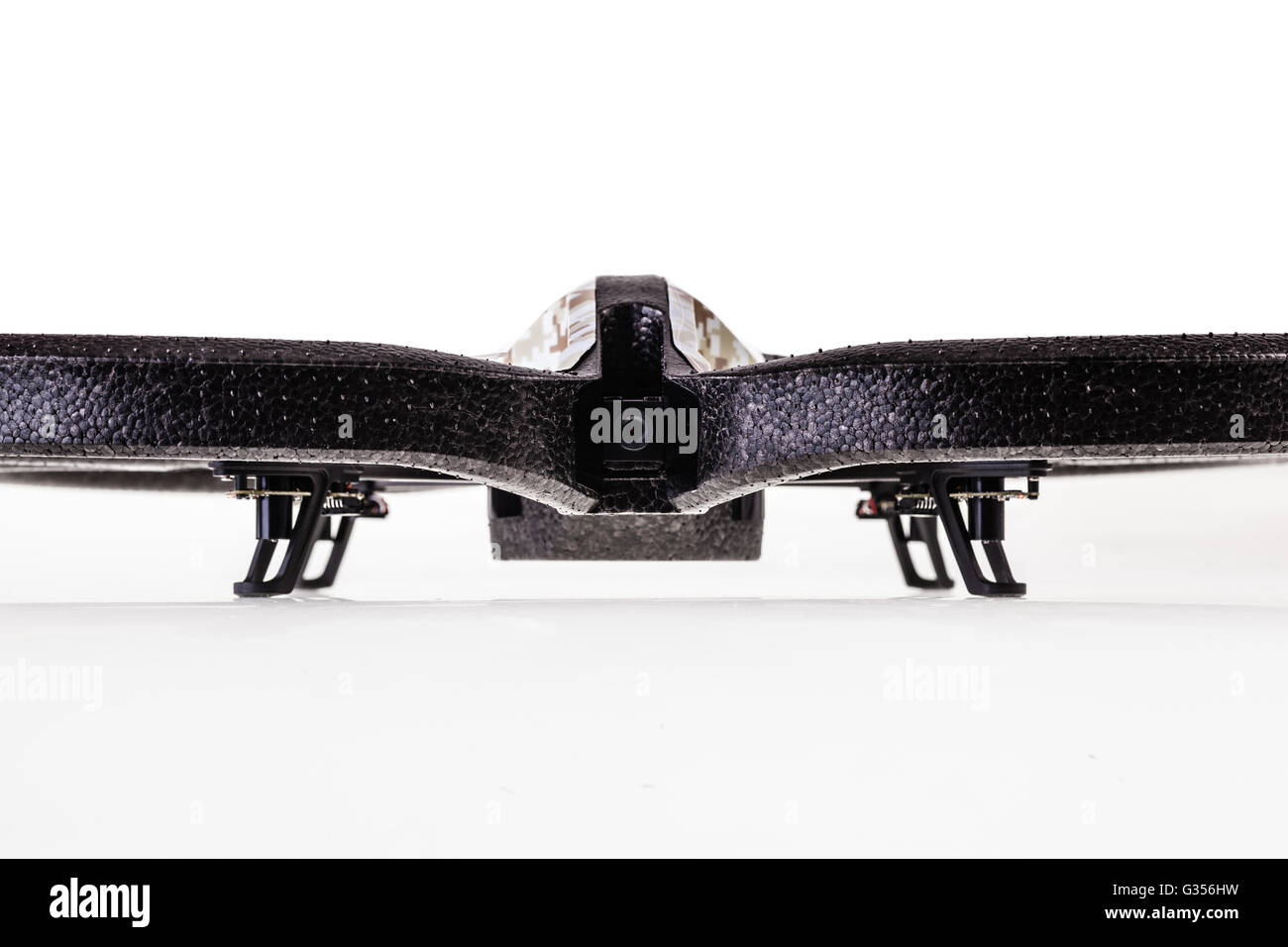 a quad copter spy drone isolated over a white background Stock Photo ...